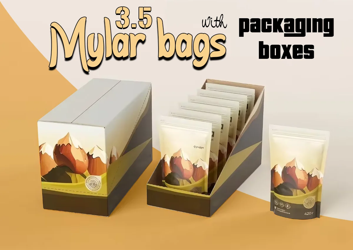 Mylar Bags with Boxes 3.5 g Box Packaging: Premium Choice for Brands